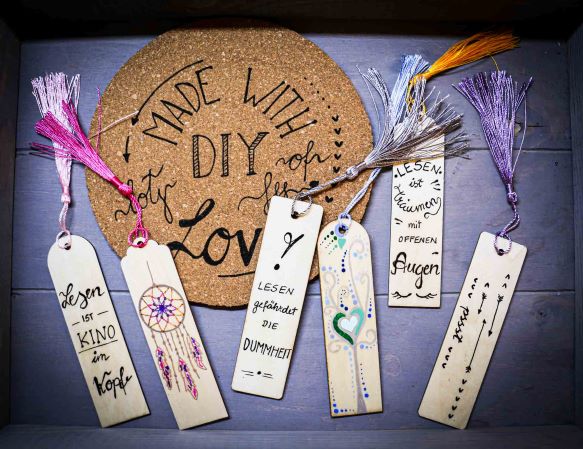 Lesezeichen – DIY – Made with lots of Love