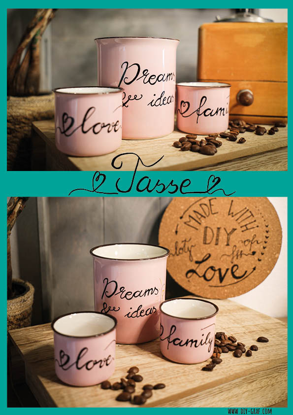 Tasse – DIY – Made with lots of Love